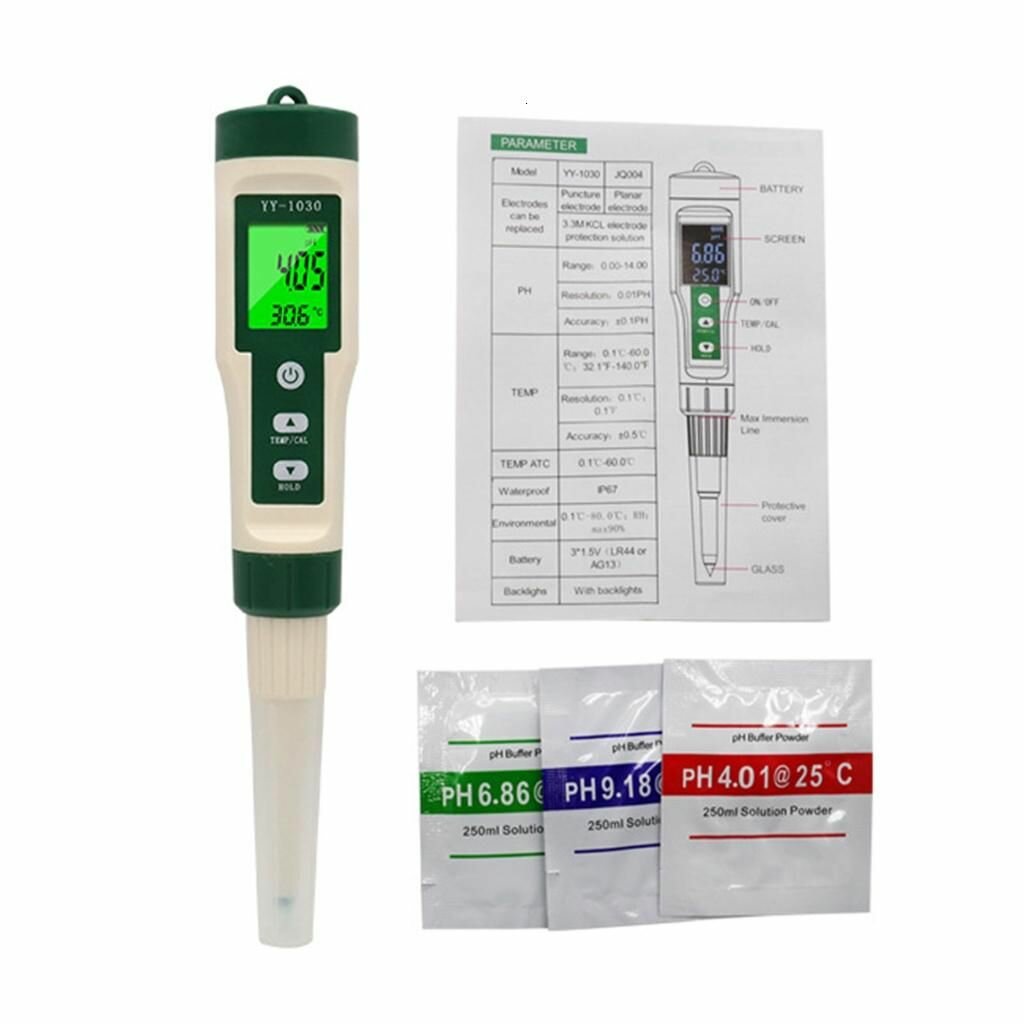 Цифровой pH-метр для почвы и мяса