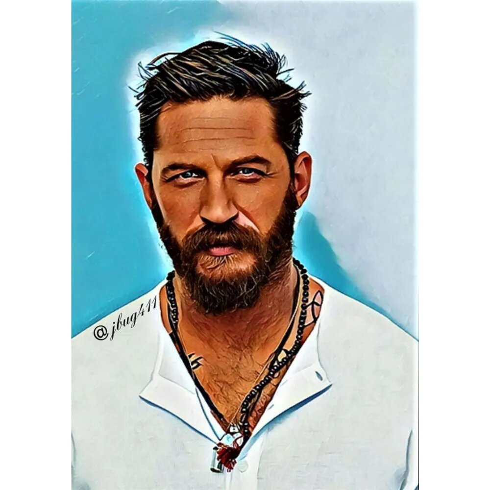 Алмазная Мозаика "Актеры Том Харди Веном" 40х50 См Алмазная Вышивка / Картина Стразами Подарков / Украшения