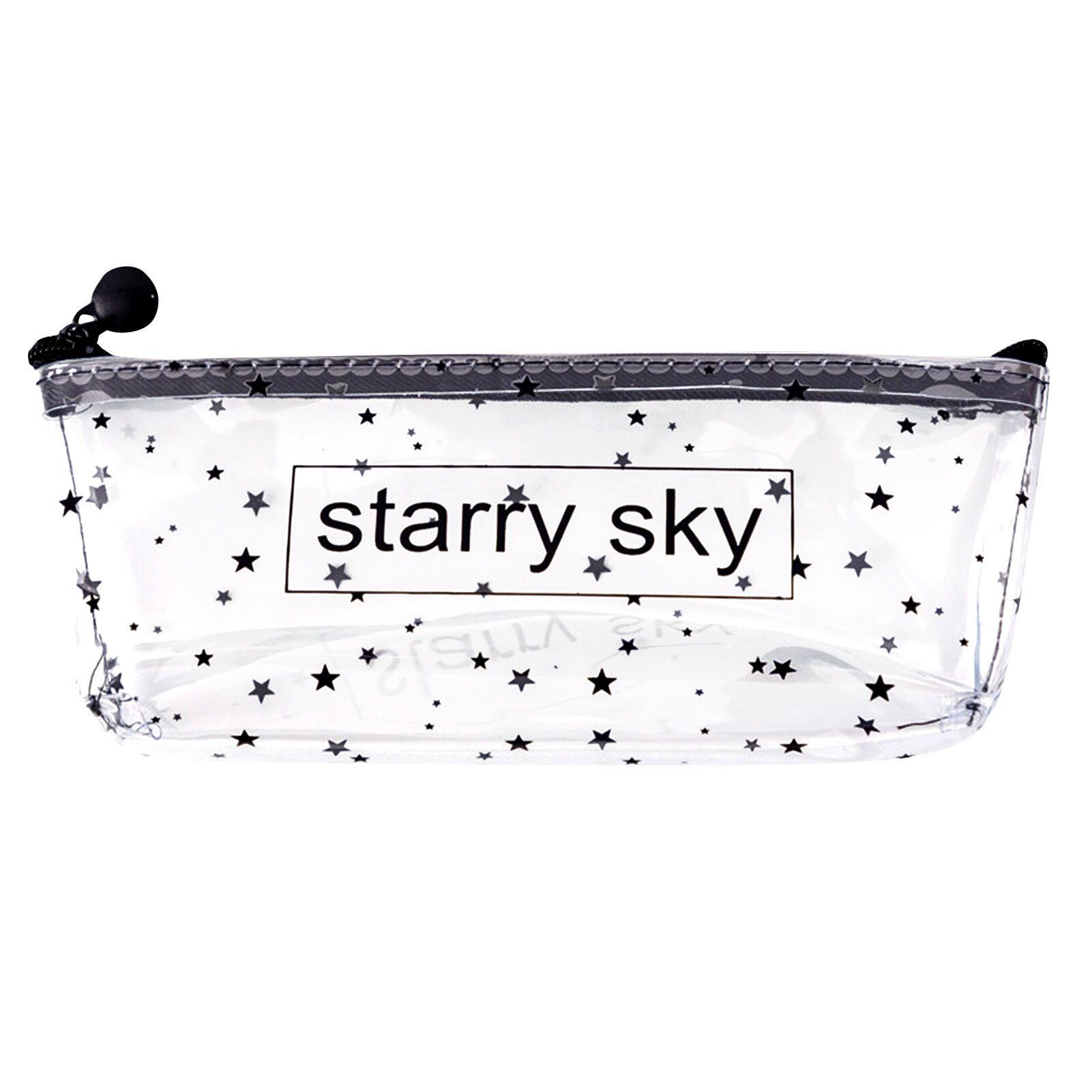 Сумка для ручек Прозрачная с зippers Clear PVC сумка для карандашей косметическая сумка Большое вместимость держатель для карандашей органайзер для канцелярии для учащихся средней старшей школы колледжа офис (карандаши не входят) Цвета: A-1, A-2, A-3,