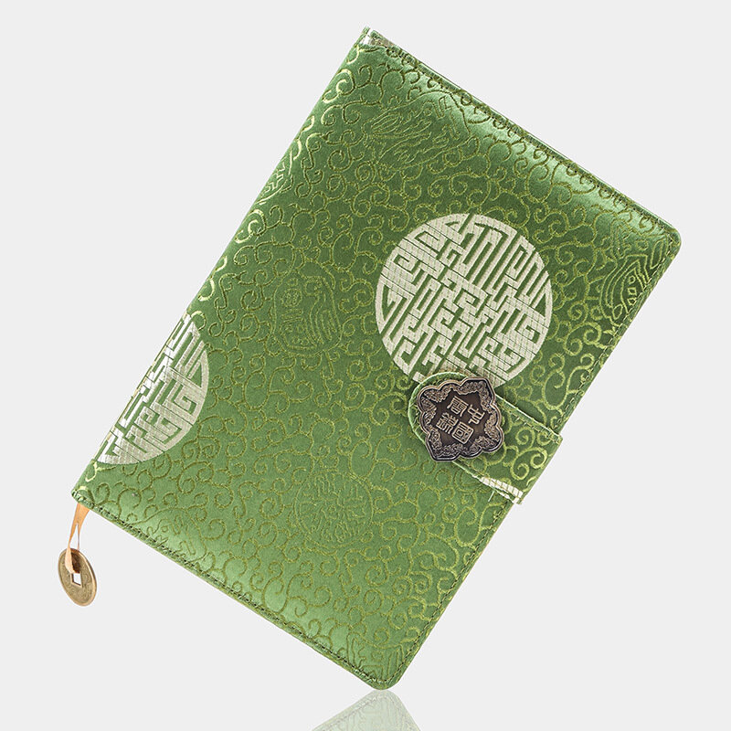 Блокнот из брокада, китайское национальное ремесло, подарок, блокнот из брокада, бизнес-подарок, ручка из сине-белого фарфора