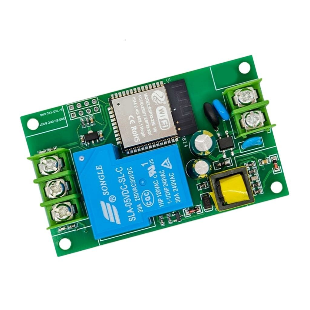 Модуль реле 30А с базой из FR4 для управления водонагревателями