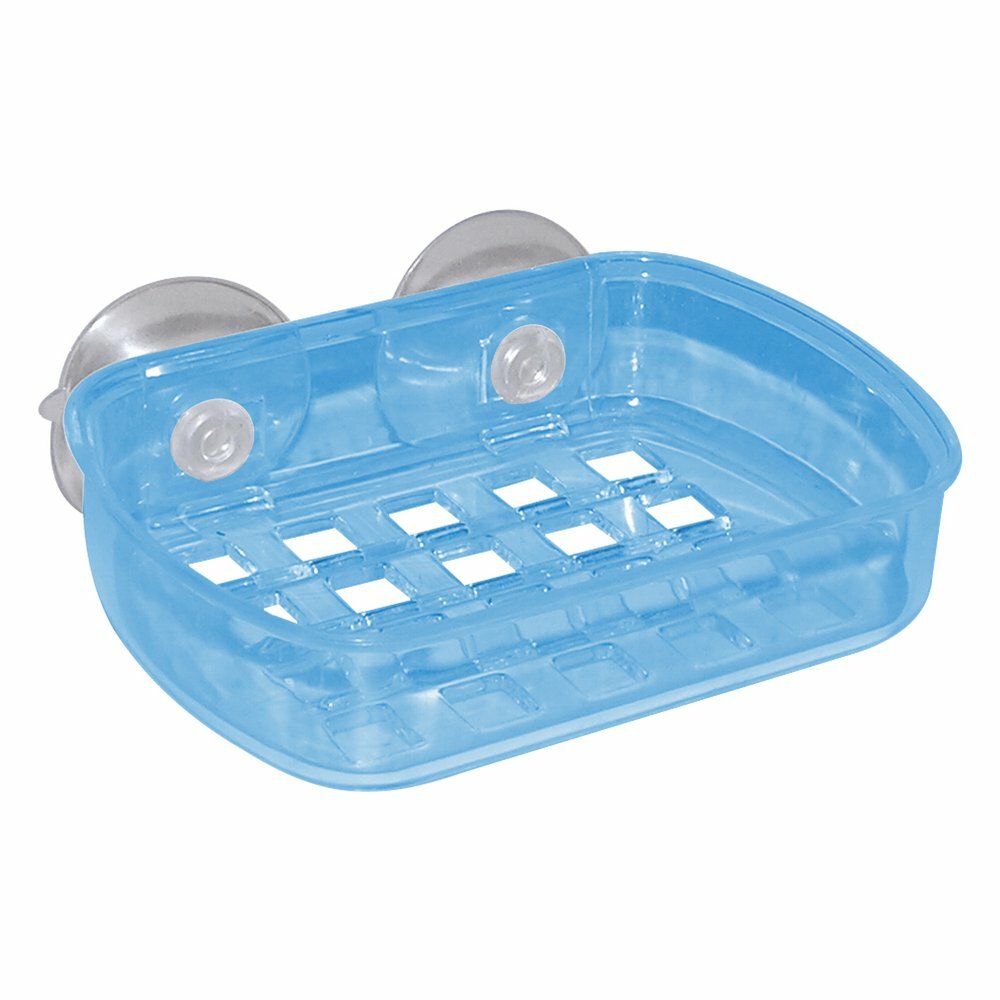 Мыльница Мультидом, на присосках, полистирол/ПВХ, 10x13x4,5см 1 шт