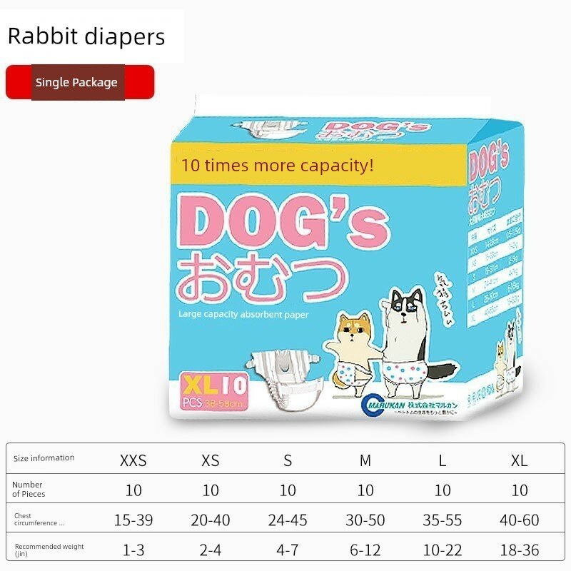 Подгузники для кроликов, физиологические штанишки, подгузники для мелких животных, пакеты для сбора мочи и