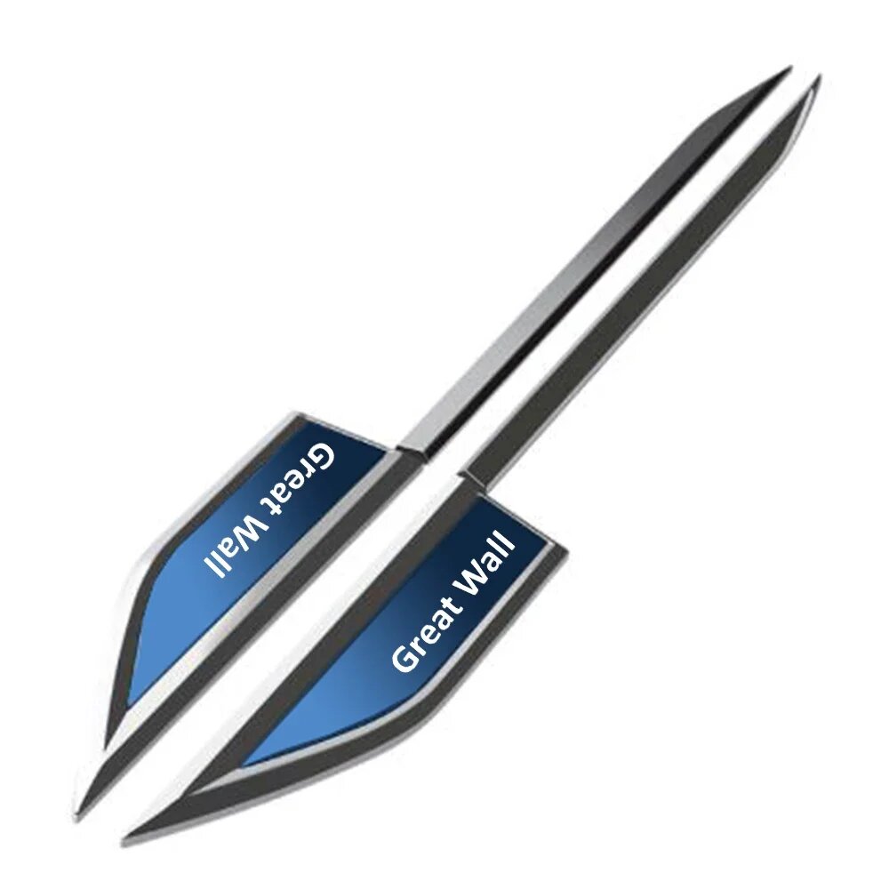 2X кузов автомобиля, боковое крыло, металлический хром, цинковый сплав, нож, боковая эмблема, наклейки для Great Wall Hover H5 H3 Safe M4 Wingle 5 Deer Voleex