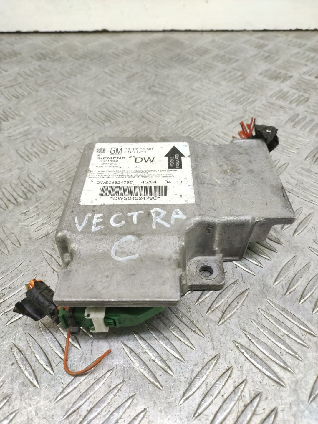 Блок управления подушками безопасности Opel Vectra C 2004 13170590
