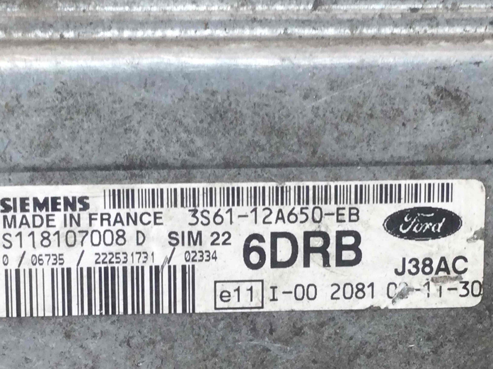 Б/У Блок управления двигателем Ford Fiesta 5 поколение (2001-2007) 2003 г.