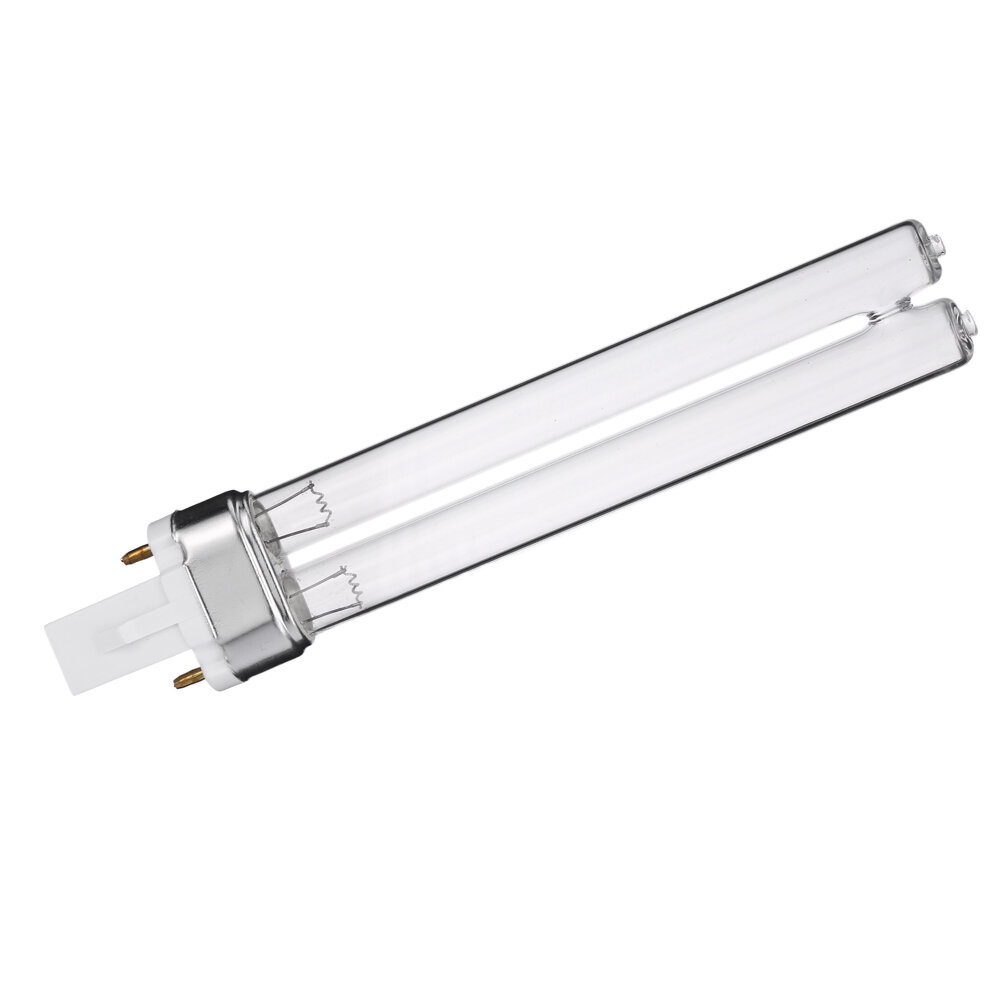 2 шт. 9W лампы для аквариумов с цоколем G23, УФ-стерилизатор, очистка, заменяемые бактерицидные лампы