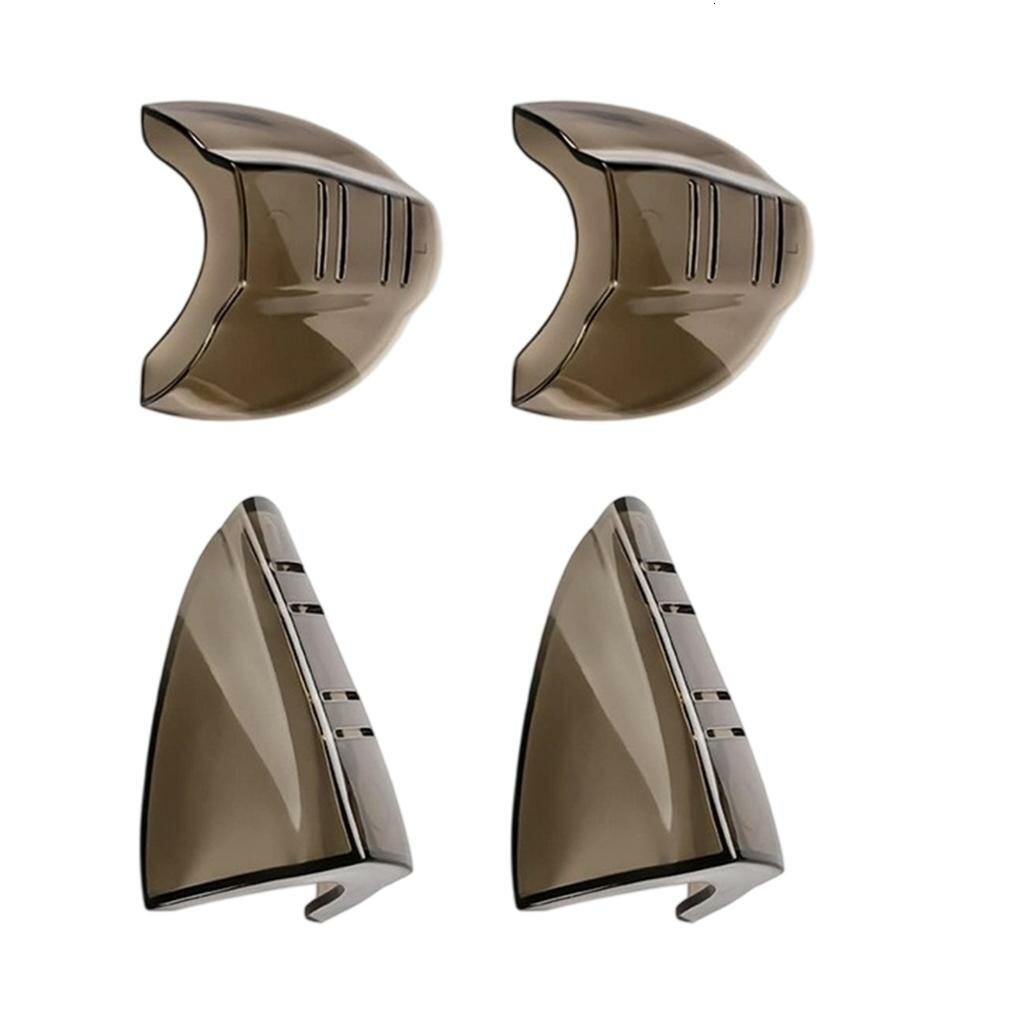 Пластиковый щиток для очков безопасности, Прозрачный черный - Большие 2 отверстия