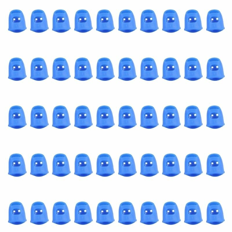 46516 (50 шт.) Силиконовые напальчники для гитары - темно-синие