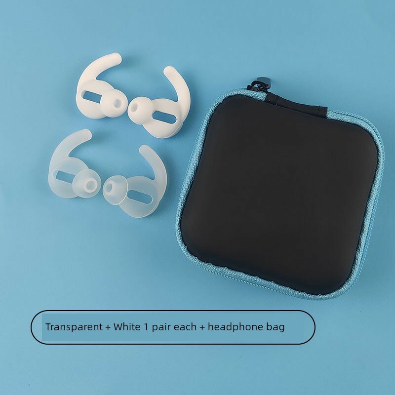 Белые и прозрачные наушники для Huawei FreeBuds 5, по 1 паре каждого цвета с защитным чехлом, анти-проскальзывание