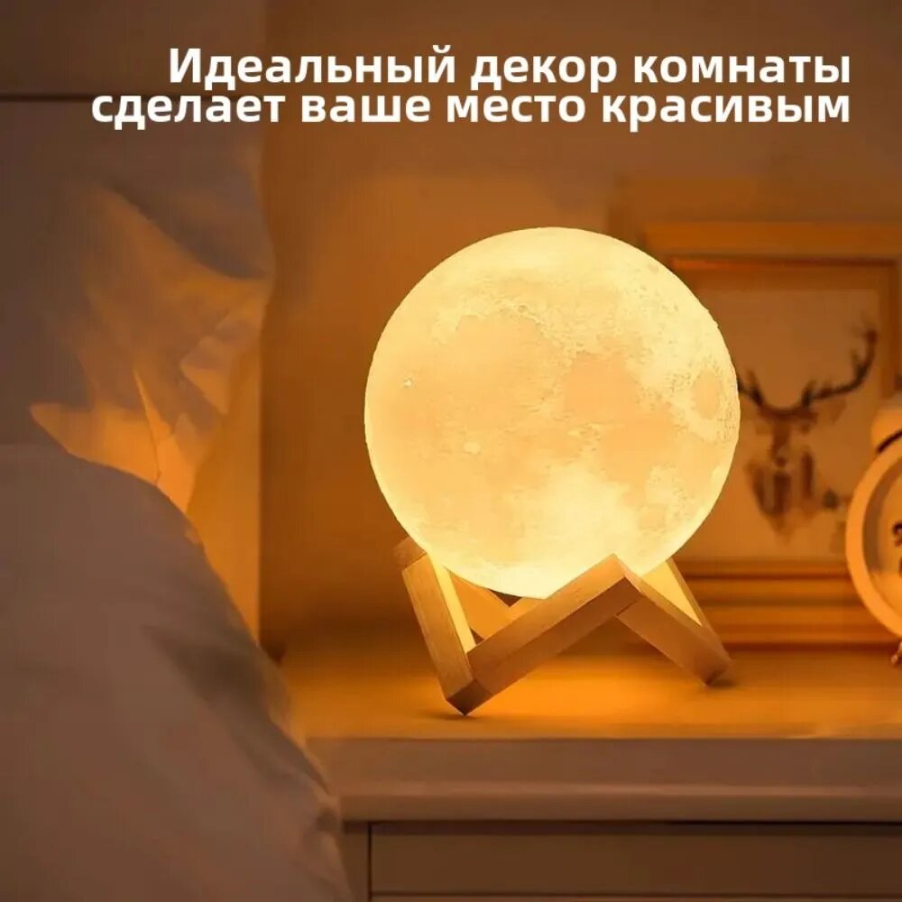 Уникальный LED Ночник Луна, которая создаст атмосферу сказочной ночи для вашего ребенка