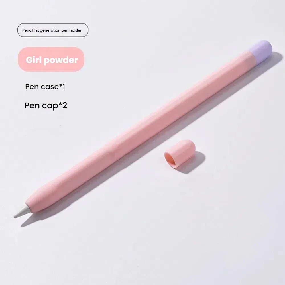 Чехол-стилус для Apple Pencil 1, мягкий силиконовый ультратонкий защитный чехол для iPad Pencil 1-го поколения, чехол