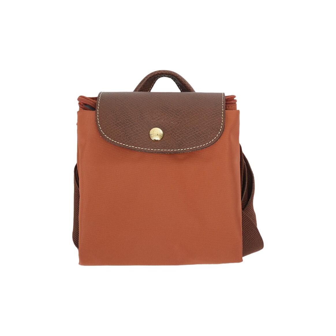 Сумка Longchamp Le Pliage, фактура стеганая, кирпично-красный — фото 1