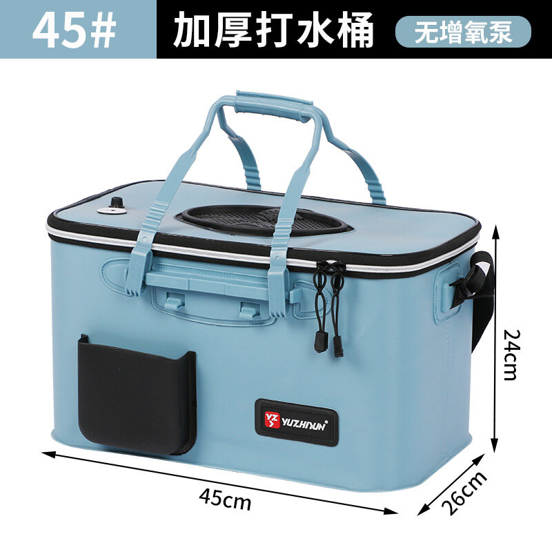 Ведро для рыбы, рыболовное ведро, EVA, утолщенное, многофункциональное, большой емкости, ведро для живой рыбы, ручное, одно плечевое рыболовное ящик