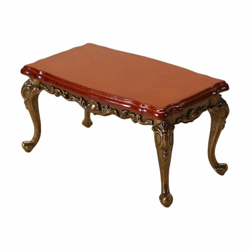 1:12 Кукольный дом, детская мебель, мини-имитация прямоугольного стола, украшение журнального столика-Qinggu Big Table