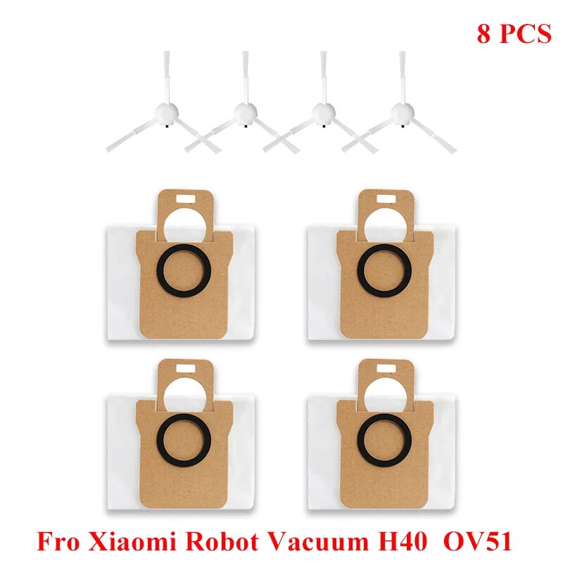 8 шт. мешков для Xiaomi Robot Vacuum H40/OV51, цвет: 8 pcs