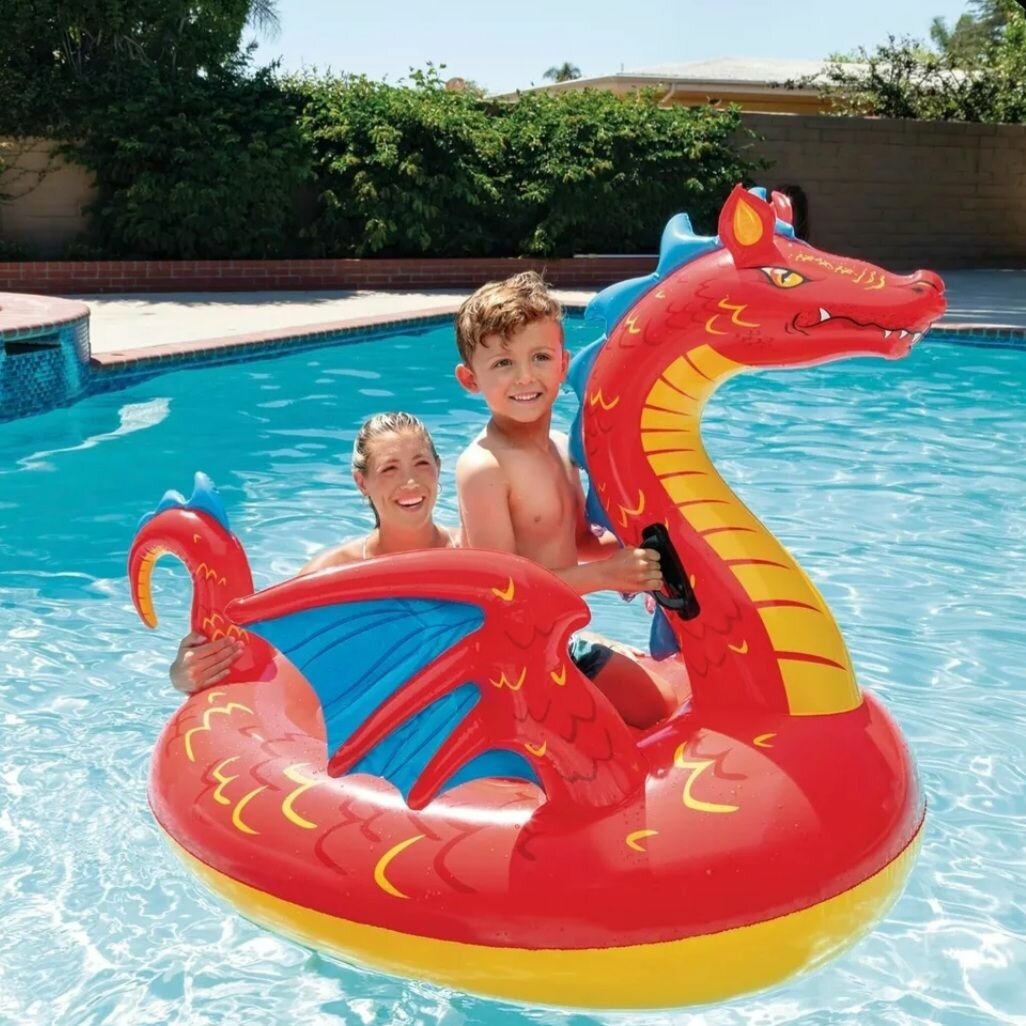 Фигурка-плот надувная "Дракон" 1.98 x 1.73 см INTEX