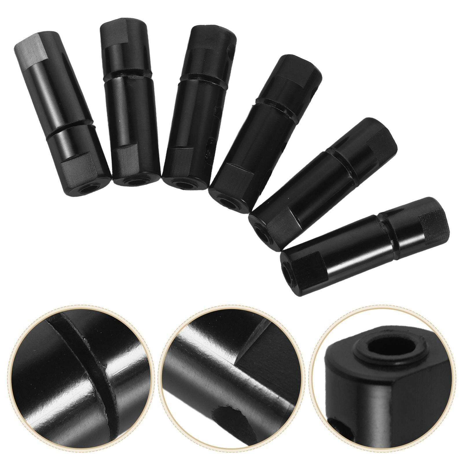 Надежный Держатель Предохранителя Трубчатого Стиля Для Автомобильных Электрических Систем, Черного Цвета, Из Бакелита, 6 Штук