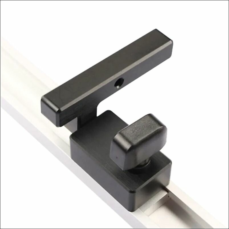 Ограничитель направляющей, под углом, металлический, для деревообработки