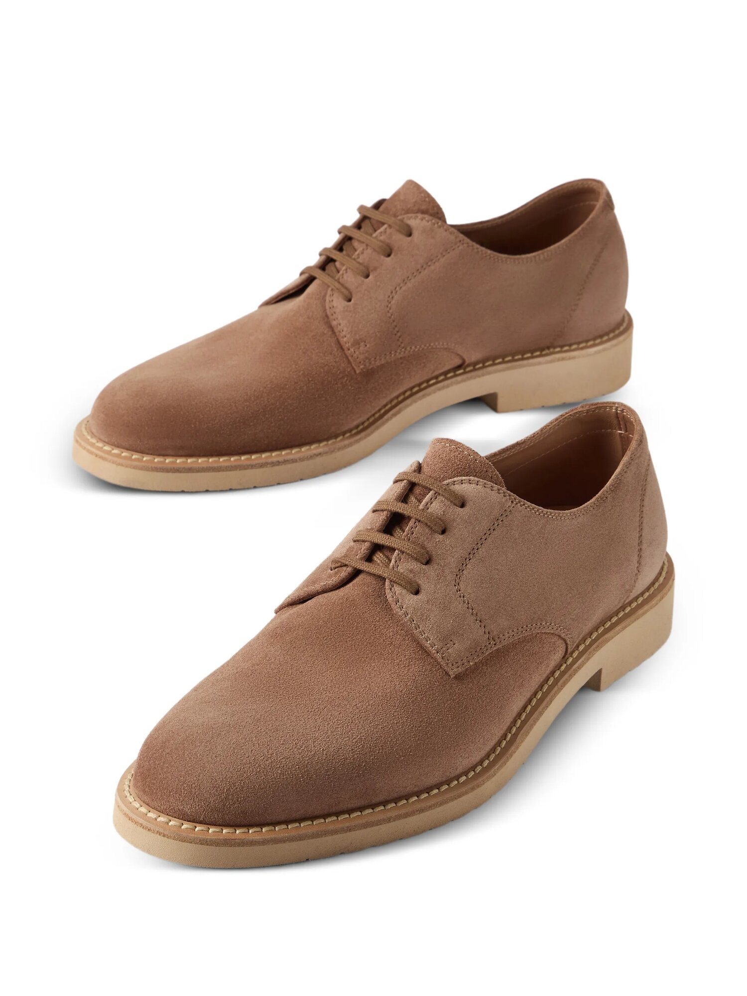 Туфли BRUNELLO CUCINELLI Suede Derby shoes, размер 44,5, brown — фото 1