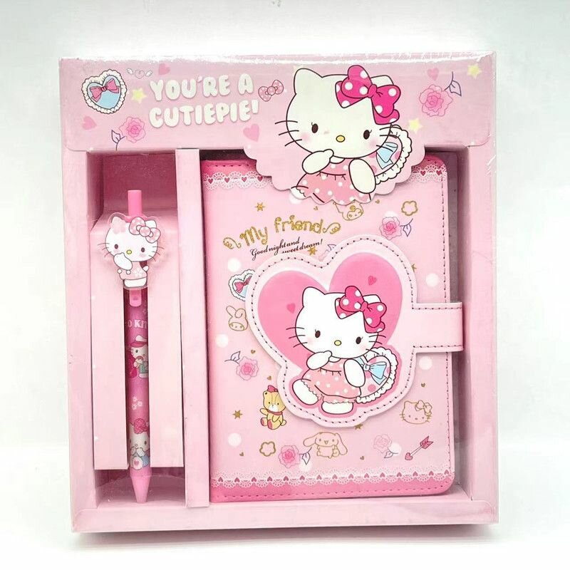 Hello Kitty Подарочный набор для девочек Санрио Привет Китти Подарочный набор канцелярии В комплект входят ручки, блокнот.