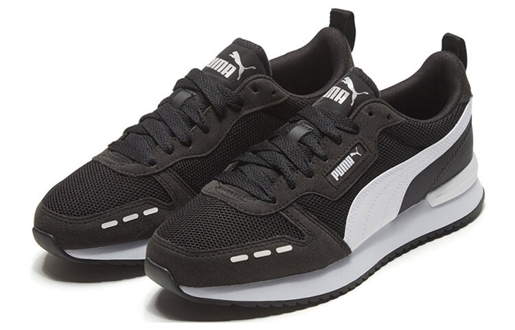 Кеды PUMA R78, размер 39 EU, черный, белый — фото 1