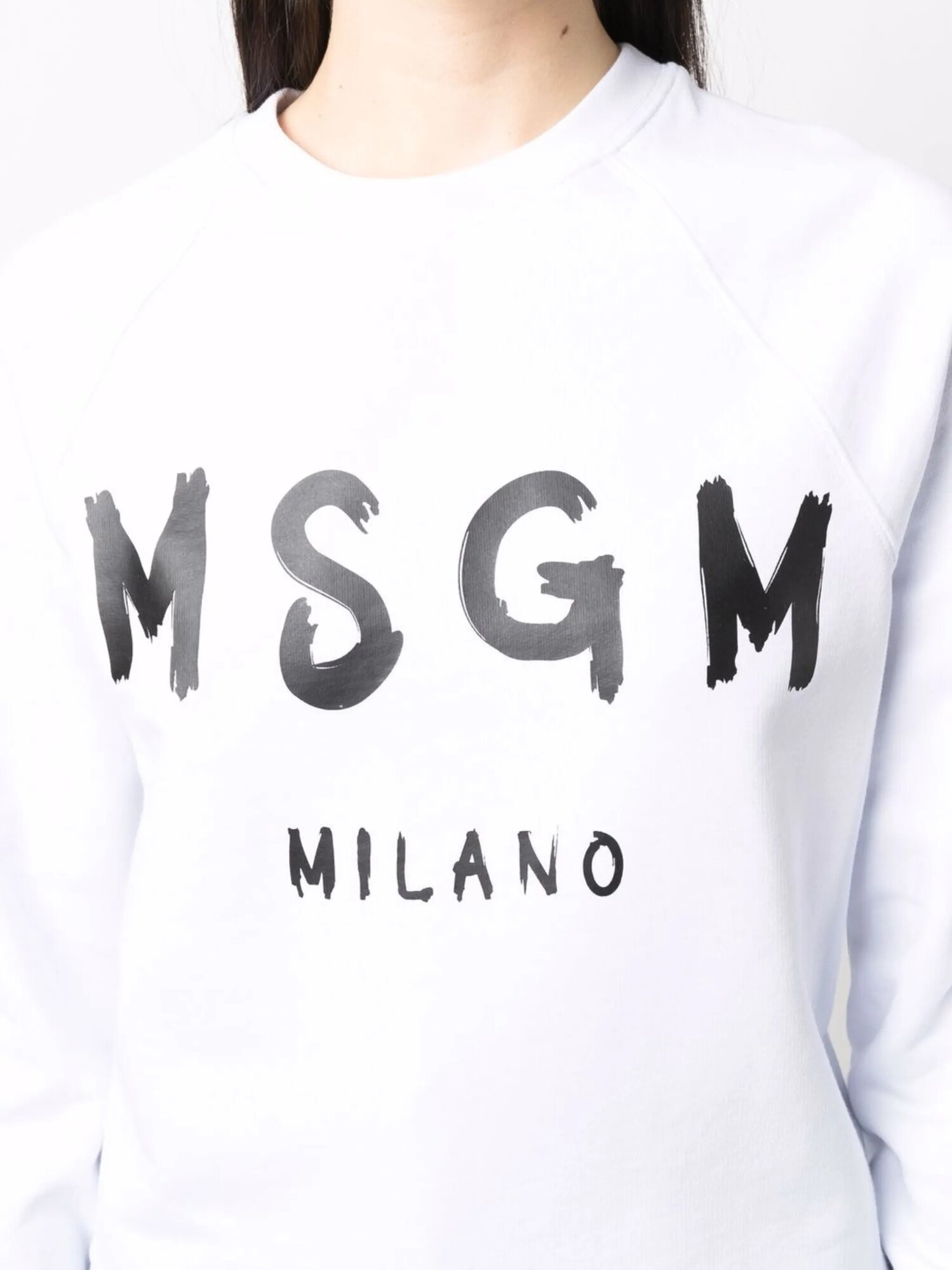 Толстовка MSGM, размер 36, , белый, — фото 1