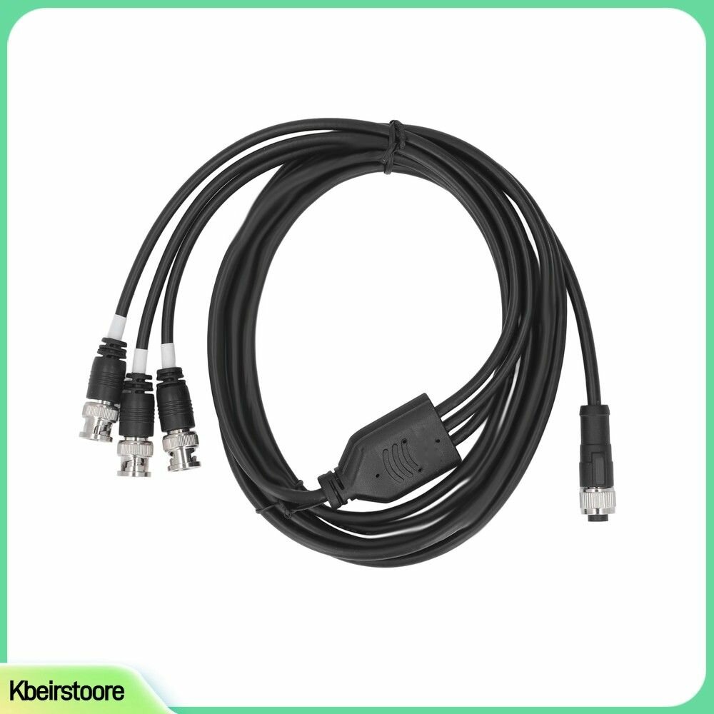 Трехосевой кабель датчика вибрации 3 м, 4-контактный разъем к 3 BNC, для аэрокосмоса