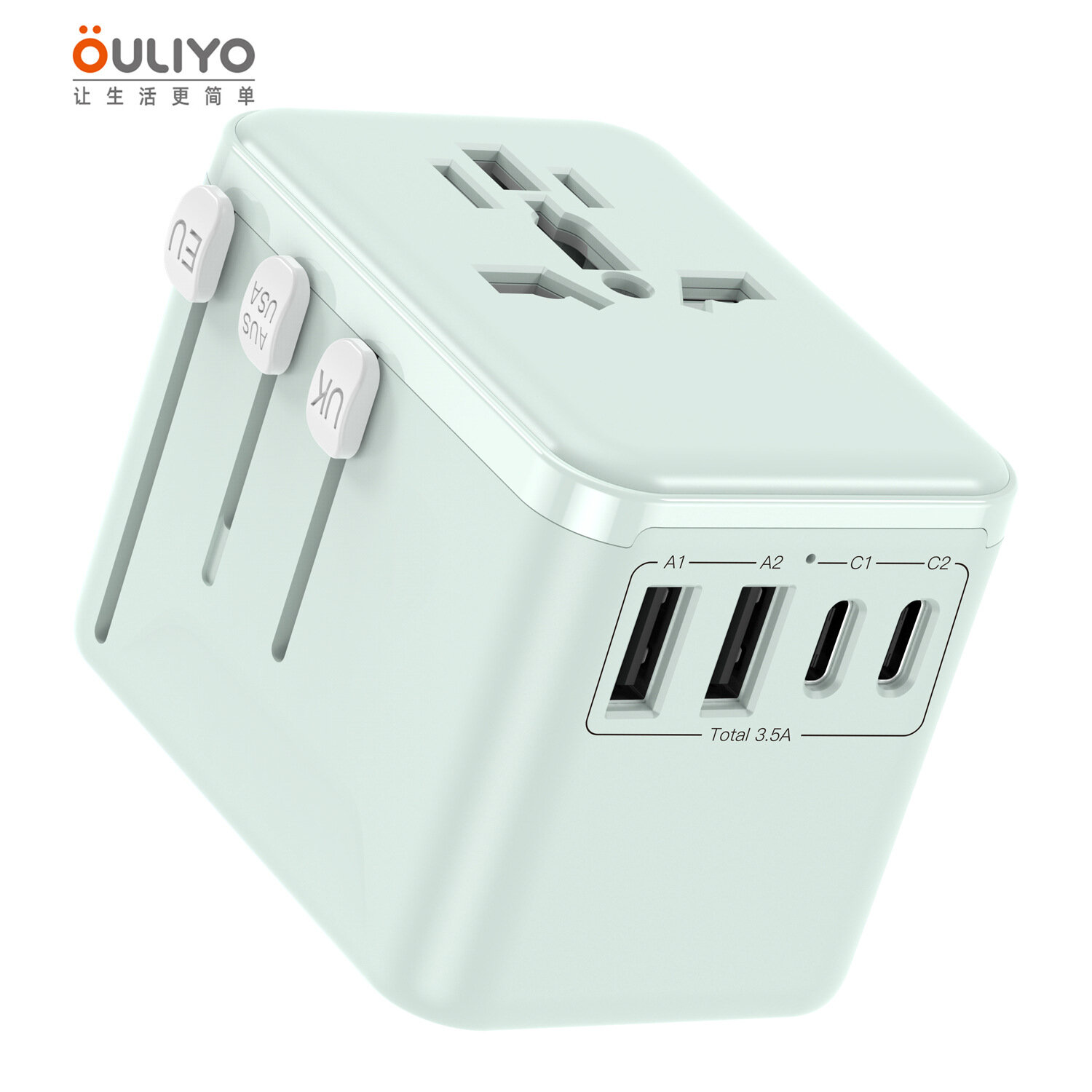 Новый продукт Amazon: Галлий-нитрид, быстрая зарядка 67W, многофункциональная вилка, дорожная зарядка, вилка для разных стран