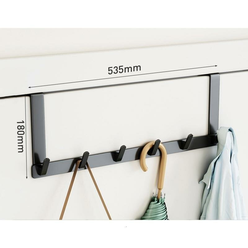 Крючки за дверную петлю, 5/6/7 шт, Черный - 6