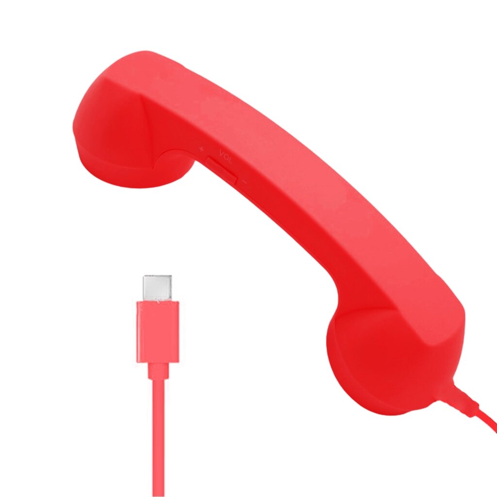 Ретро-шнуровая трубка для современных телефонов с функцией мгновенного вызова разъемов типа C