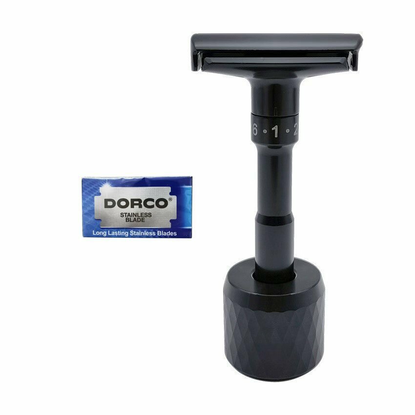 2026 Новейшая модель мужской ручной бритвы с улучшенной регулируемой остротой, нержавеющая сталь, старомодная двусторонняя бритва