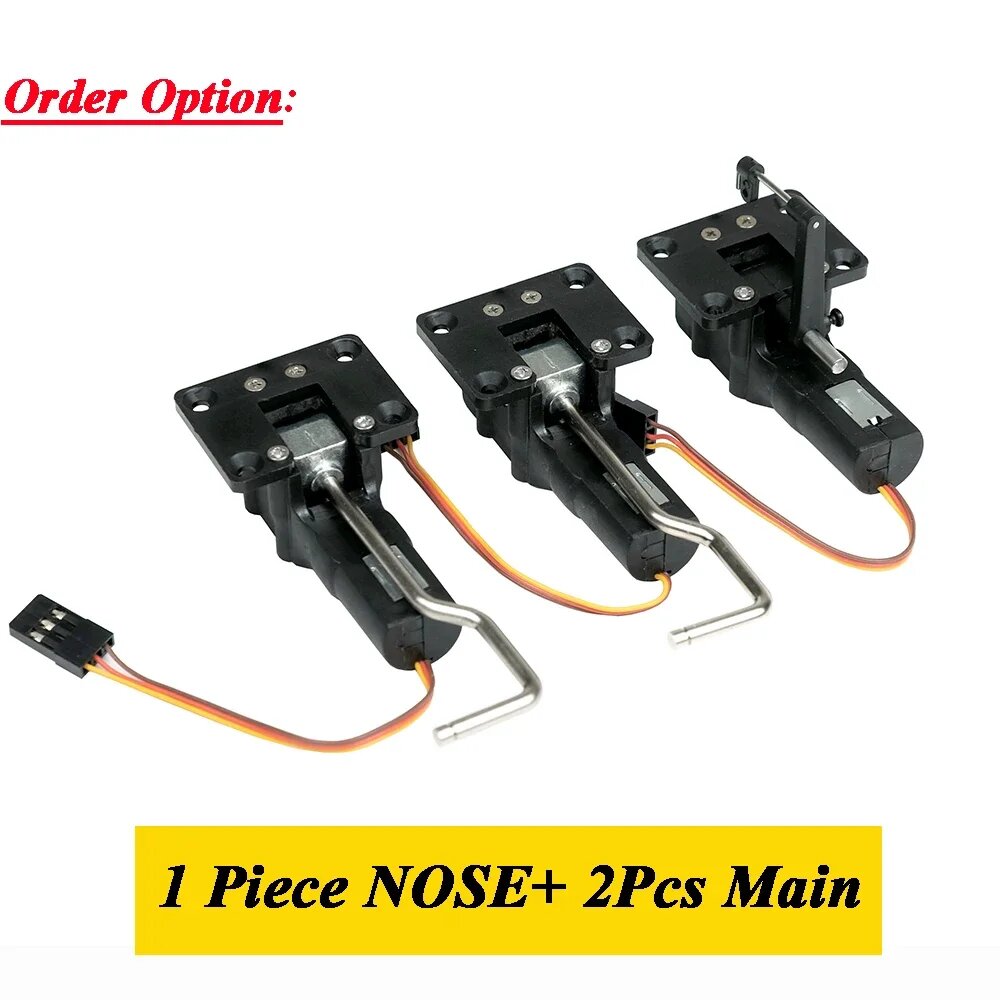 25 г металлическое мини-шасси для RC самолёта KTK SU27 KT Nose and 2pcs Main