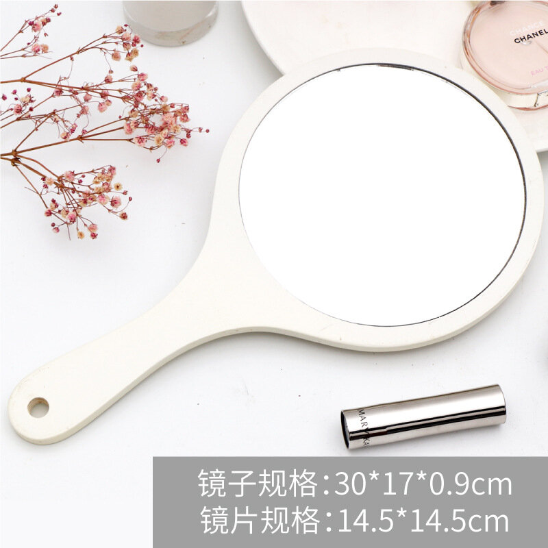 Оптовая продажа креативные деревянные ручные зеркала для макияжа HD красоты портативный ручной ручной ручкой маленькие
