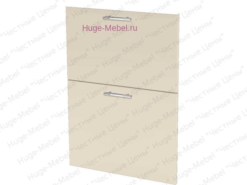 Кухонный фасад Ф-32 ваниль глянец (Ксения) Huge Mebel. Ширина 496 Высота 706. Кухонные фасады