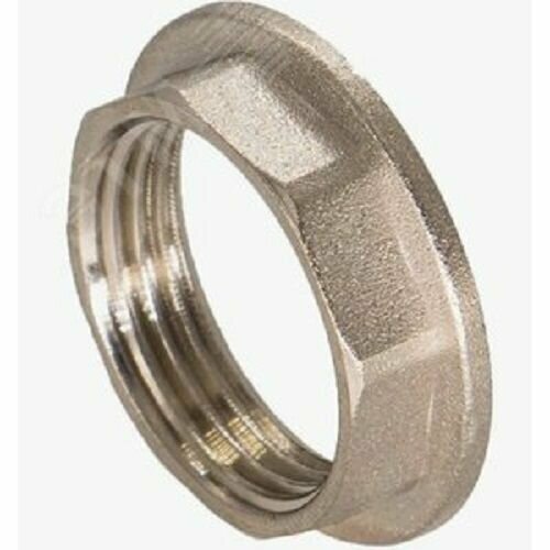 Контргайка Aquadeel размер 3/4 дюйма, с упором, никелированное покрытие