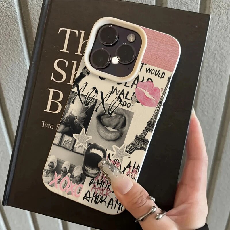 Модный чехол для телефона с принтом «Эйфелева башня» для iPhone 17, 16, 15, Айфон xs, Слоновая кость