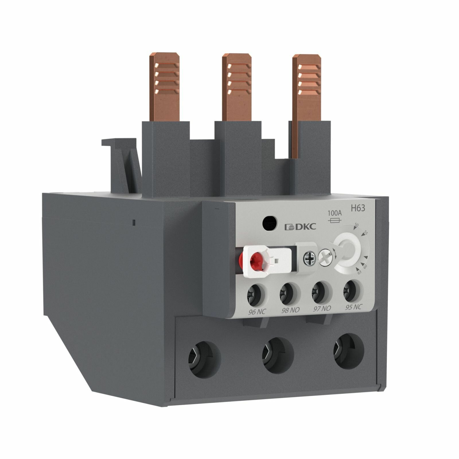 Реле тепловое DKC YON STR5, диапазон установки 63-80A, 3 полюса, для DSC095-105