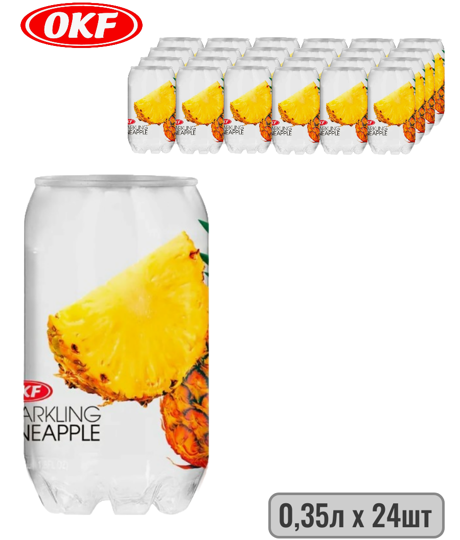 OKF Sparkling 0,35л.*24шт. Ананас OKF Напиток газированный Южная Корея