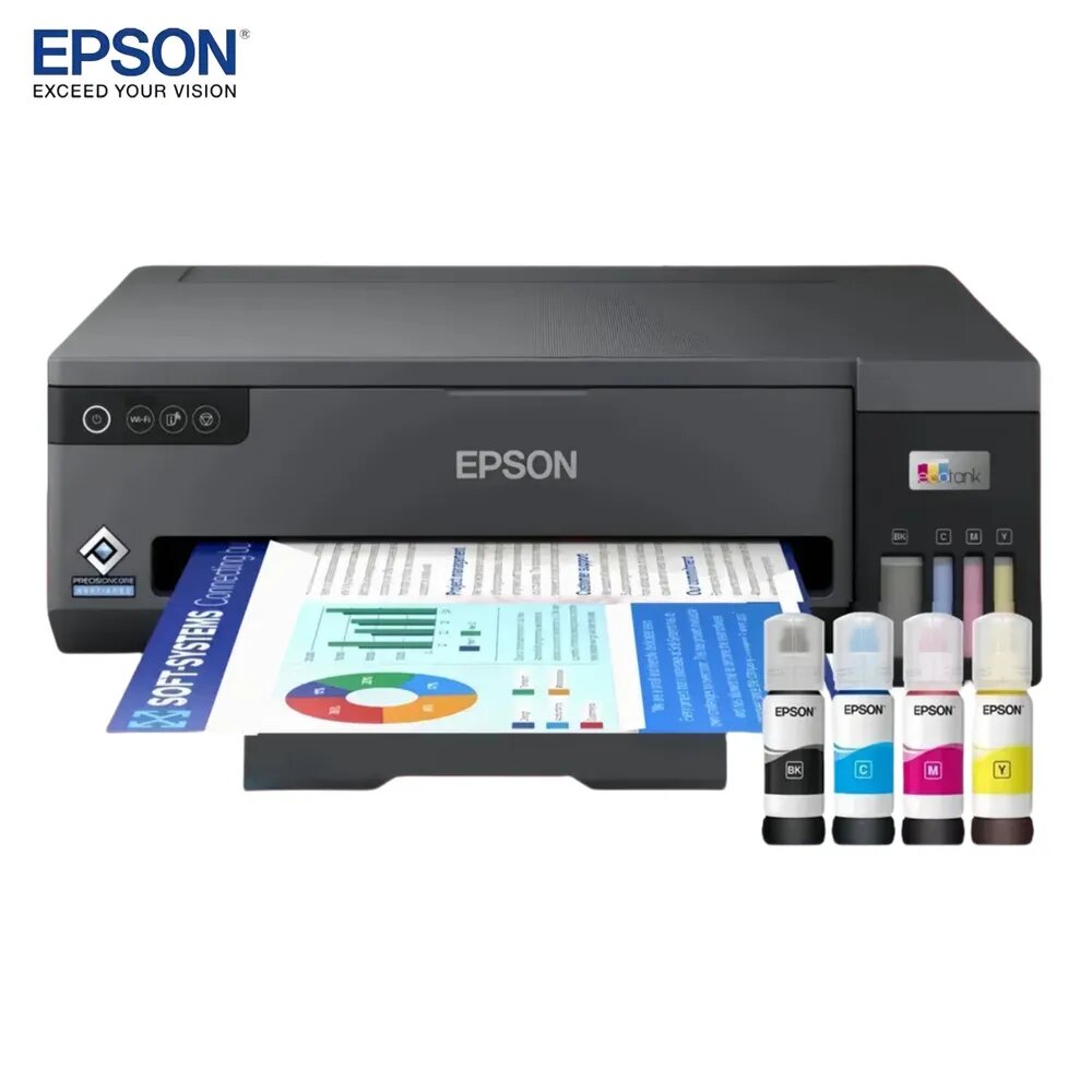 Epson Принтер струйный L11058, СНПЧ, цветн, A3+, Wi-Fi, USB, черный