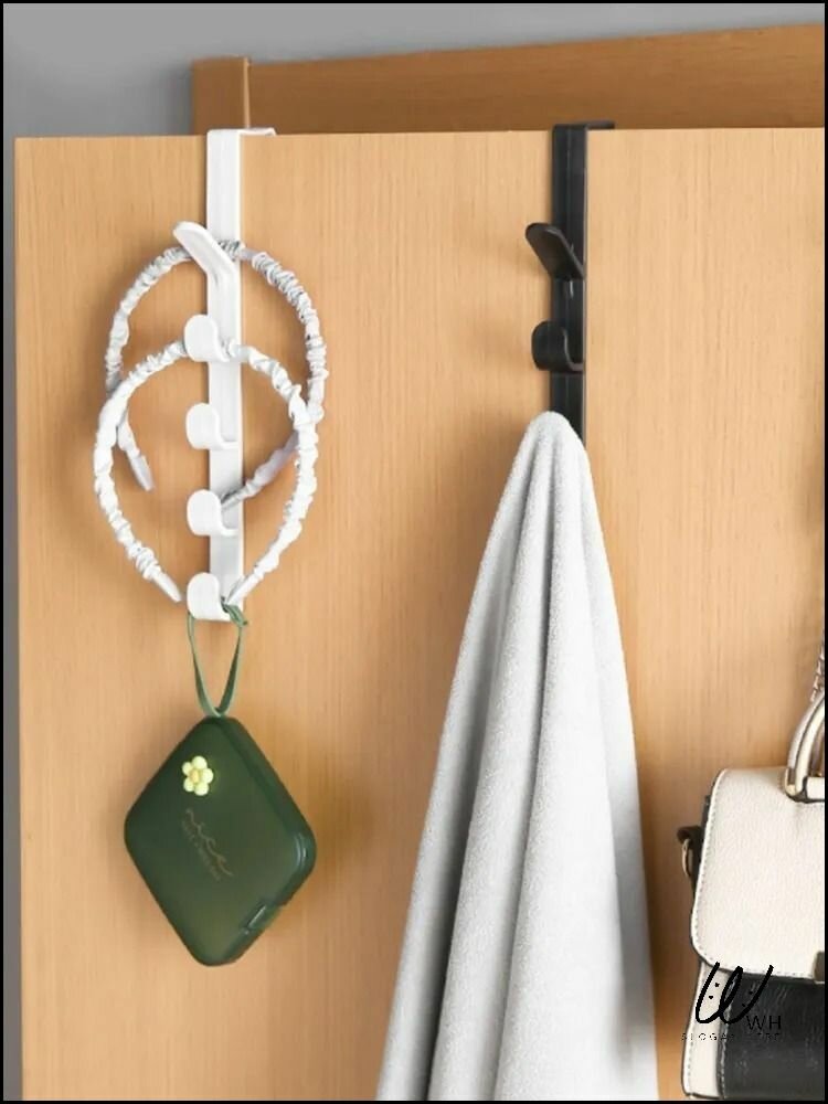 Крючки на дверь для ванной, кухни или прихожей навесные 2 шт / вешалка на дверь для одежды или полотенец