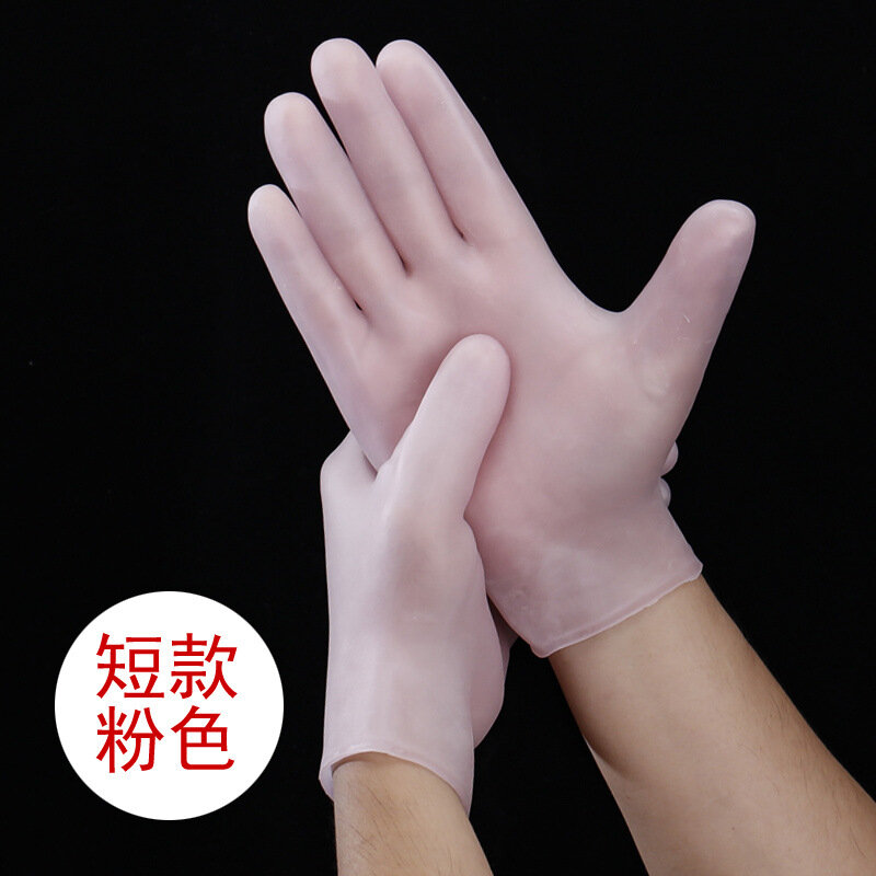 Высокоэластичные утолщенные силиконовые перчатки, водонепроницаемые, против растрескивания, для ухода за руками, увлажняющие, отбеливающие перчатки, набор масок для рук с эксфолиацией