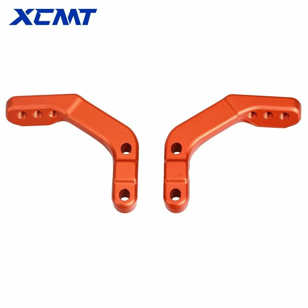 Кронштейны крепления защиты рук к траверсе мотоцикла 28мм HONDA KTM EXC YAMAHA KAWASAKI RMZ (оранжевый)