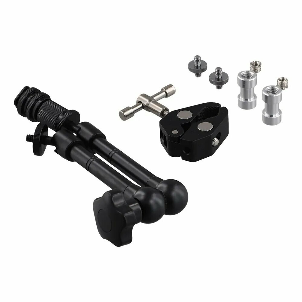 Волшебная рука с суперзажимом 11-дюймовый шарнирный фрикционный зажим для краба с резьбой 1 4 дюйма и 3 8 дюйма для установки