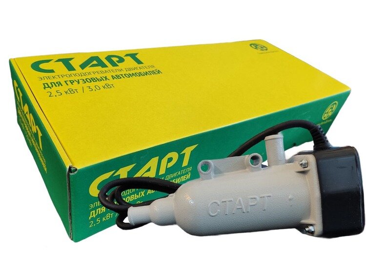 Электроподогреватель Старт START00630, для двигателей МАЗ и КрАз, 3кВт