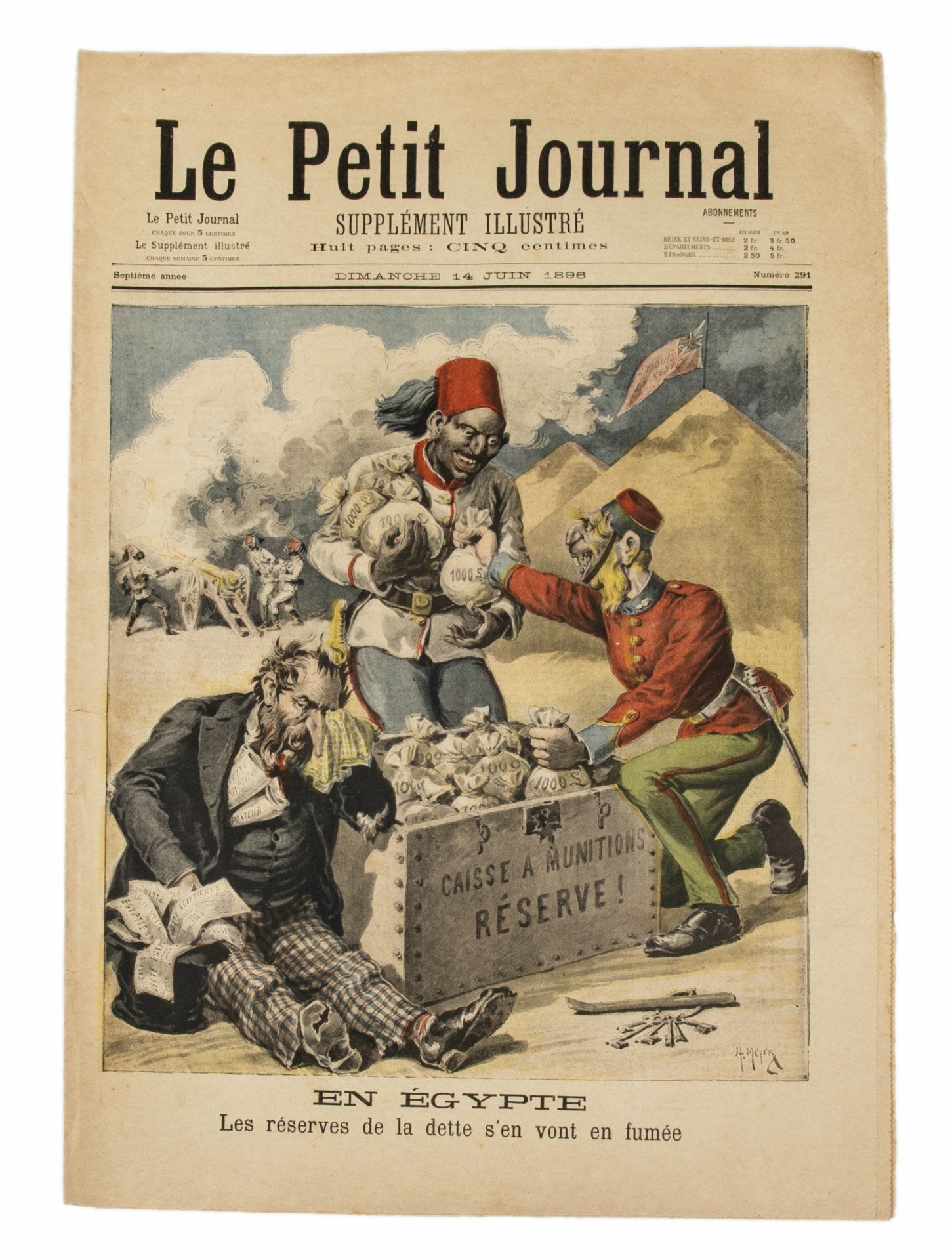 Газета "Le Petit Journal" выпуск № 291 от 14 июня 1896
