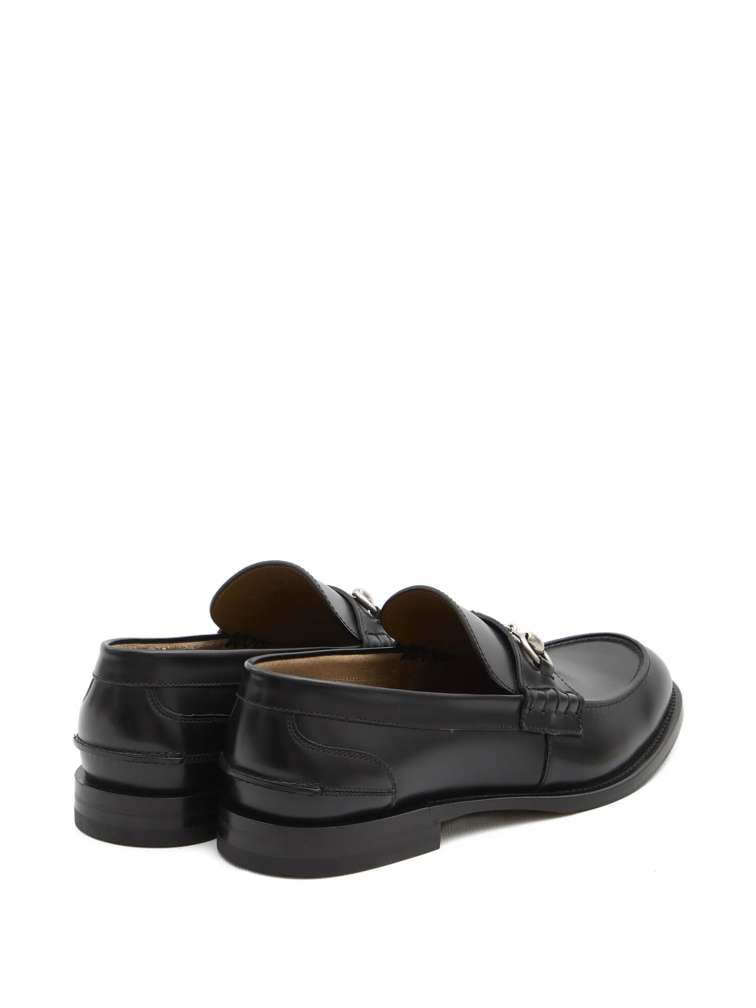 Лоферы GUCCI Horsebit leather loafers, размер 7 — фото 1