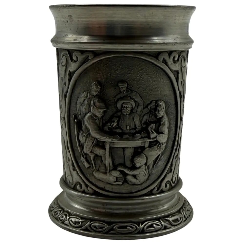 Стопка "В таверне", 40 мл, олово, 1950-1960 гг, SKS, Германия