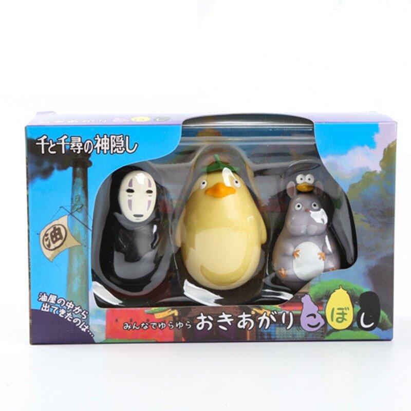 Очаровательная фигурка Тоторо от Studio Ghibli, набор из 3 предметов, в коробке, стиль Б