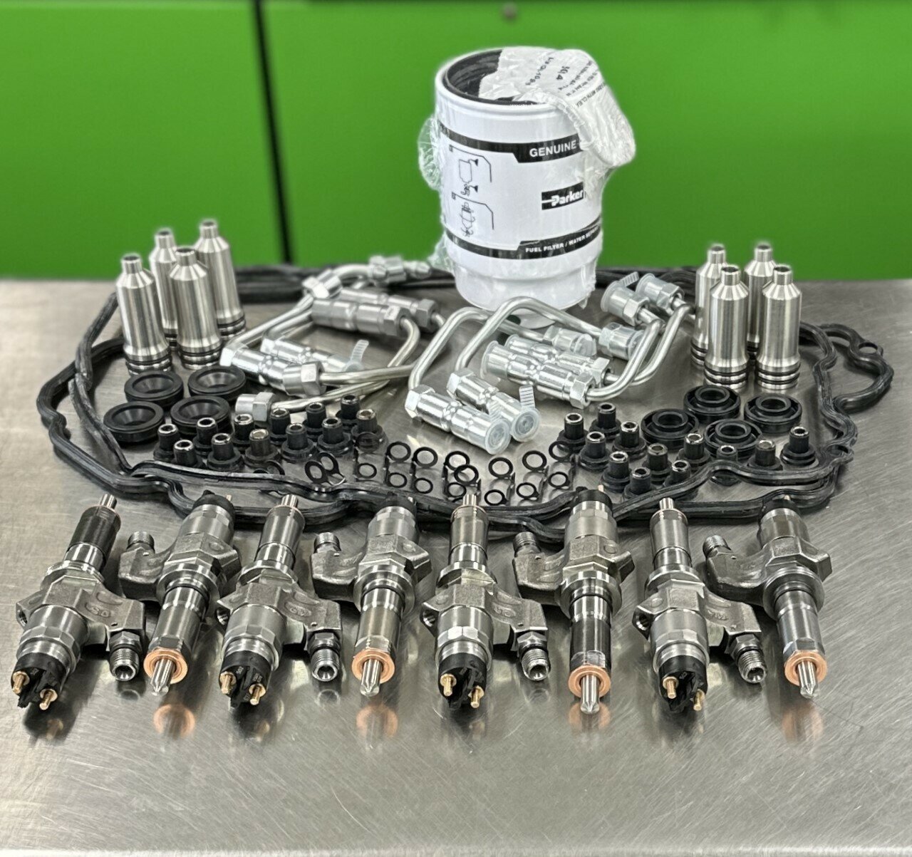 Полный комплект топливной форсунки 2001-04½ duramax chevy lb7 gmc 6.6L без сердечника 97208074